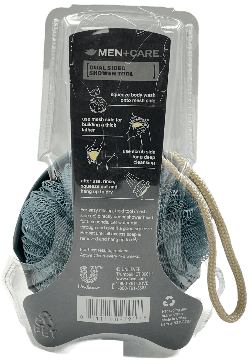 Dove Men + Care - Active Clean - Dual Sided Shower Tool