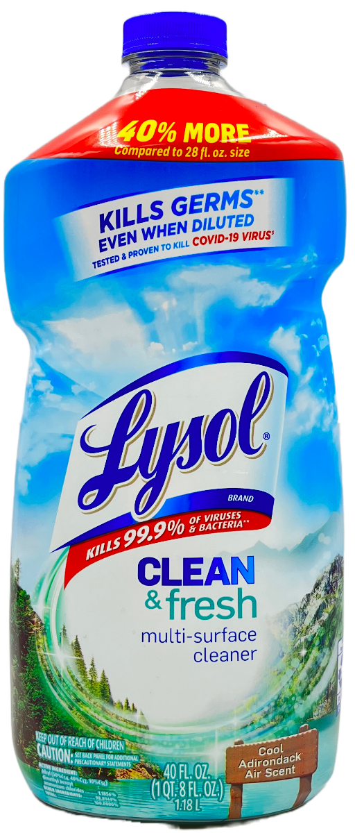 Lysol - Clean & Fresh Multi-Surface Cleaner - Cool Adirondack Air Scent ...