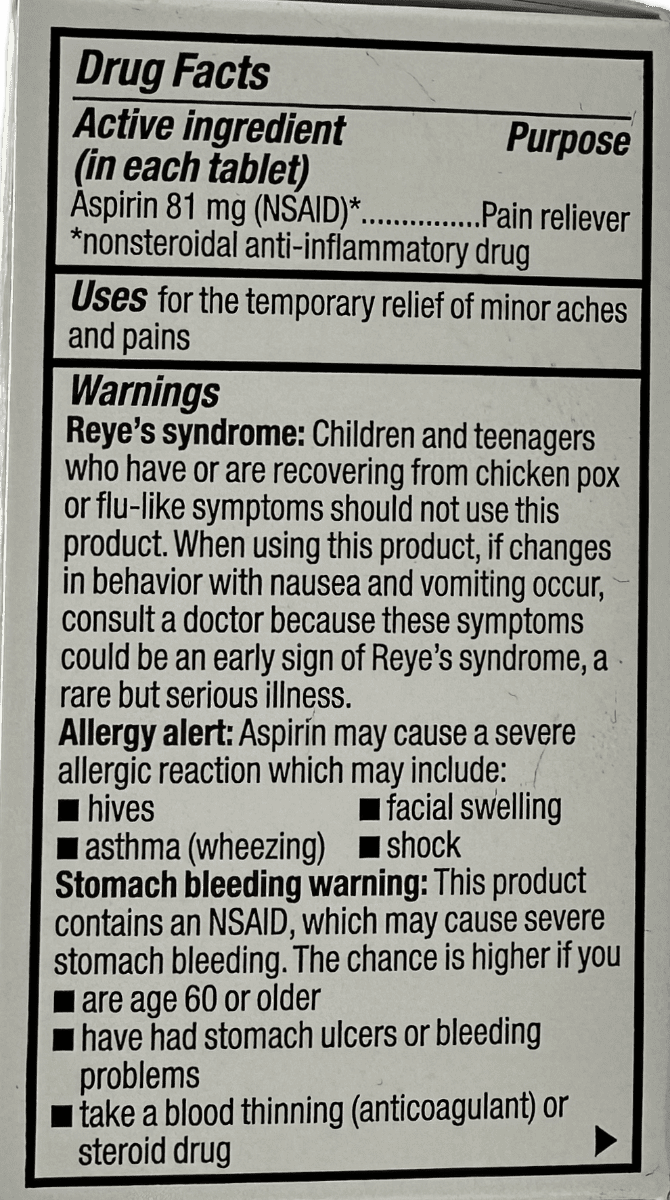 Major Aspirin 81Mg Chewable Orange Flavor - 36 Tablets - Mason Pharmacy