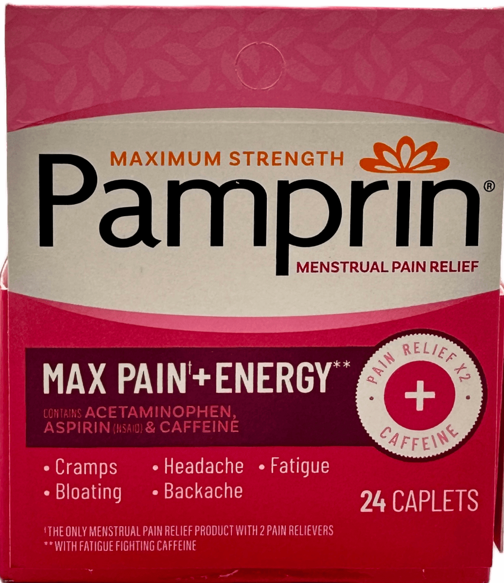 Pamprin Menstrual Pain Relief - 24 Caplets | Mason Pharmacy