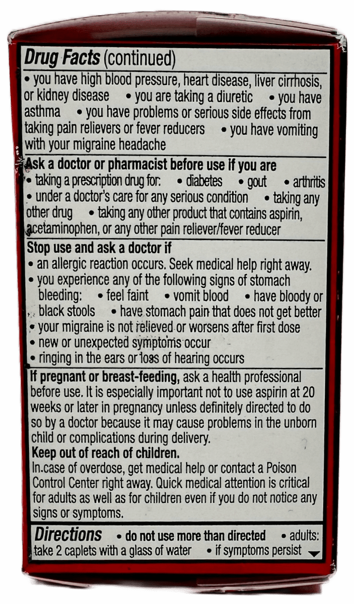 Excedrin Migraine Caplets - 24 Ct - Mason Pharmacy