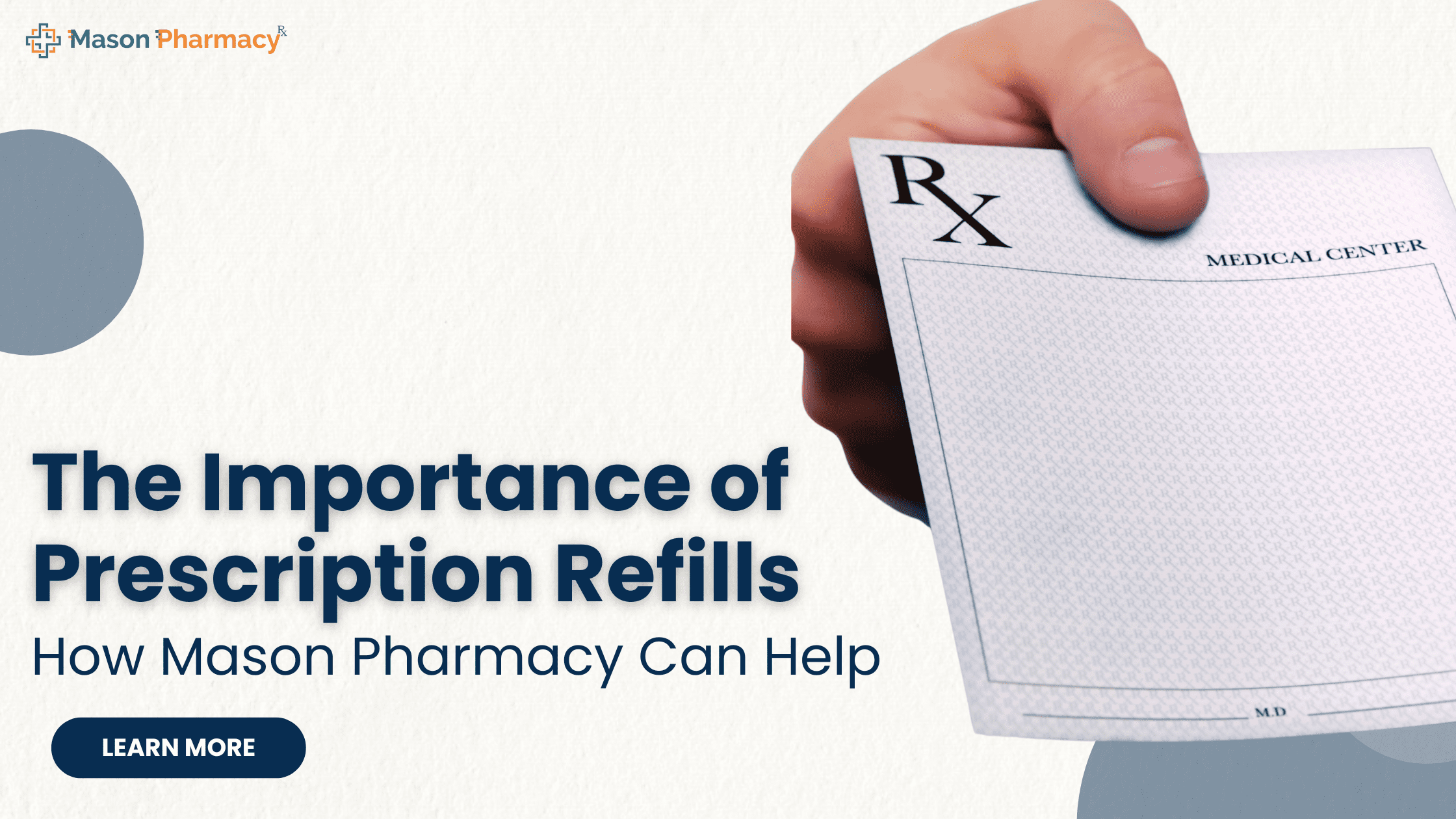 The Importance of Prescription Refills | Mason Pharmacy